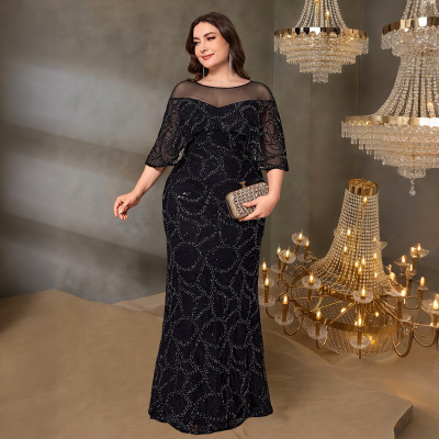 evening party dress women plus size dress birthday dress 4XL