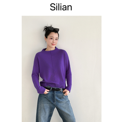 26春夏裸感轻薄羊绒|松弛极简|时装感卷边领｜CleanFit经典针织衫