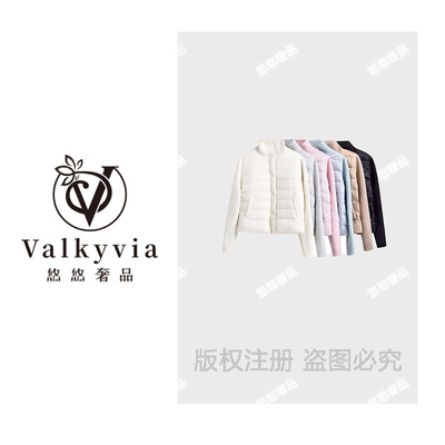 【Valkyvia/悠悠奢品】FUNFUN休闲运动羊毛拼接羽绒外套MY2566