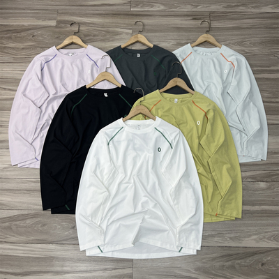 7A抗菌 UPF50+轻薄透气吸湿排汗男女通用户外山系宽松长袖速干T恤