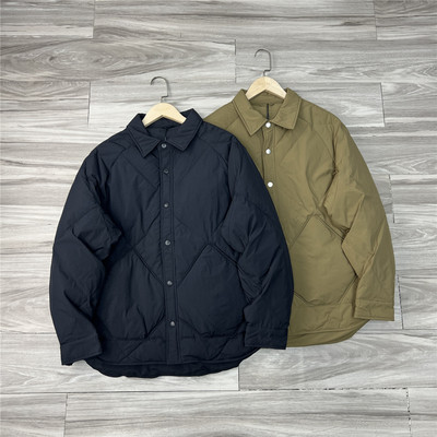 翻领保暖羽绒服宽松休闲夹克外套