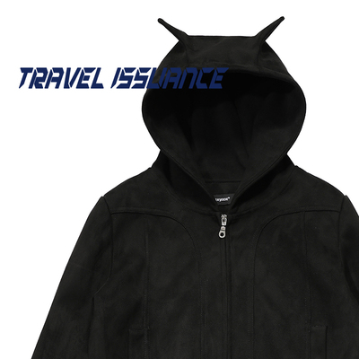 修身开衫连帽女夹克外套潮