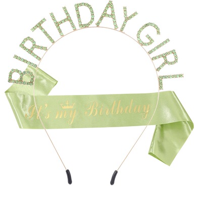 女孩生日新娘单身派对肩带皇冠