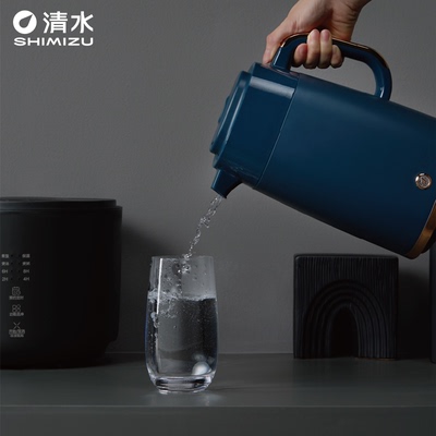 清水家用保温壶按压式热水壶办公宿舍玻璃红胆小保温瓶茶壶开水瓶