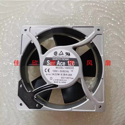 三洋 109S005 109S074UL 12cm 100V 12038交流散热风扇109S475UL