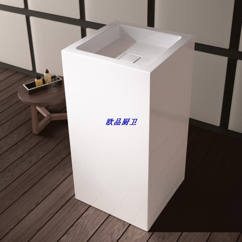 意大利Alape WT.RX系列铸铁面盆立柱盆方形4805000000_虎窝淘