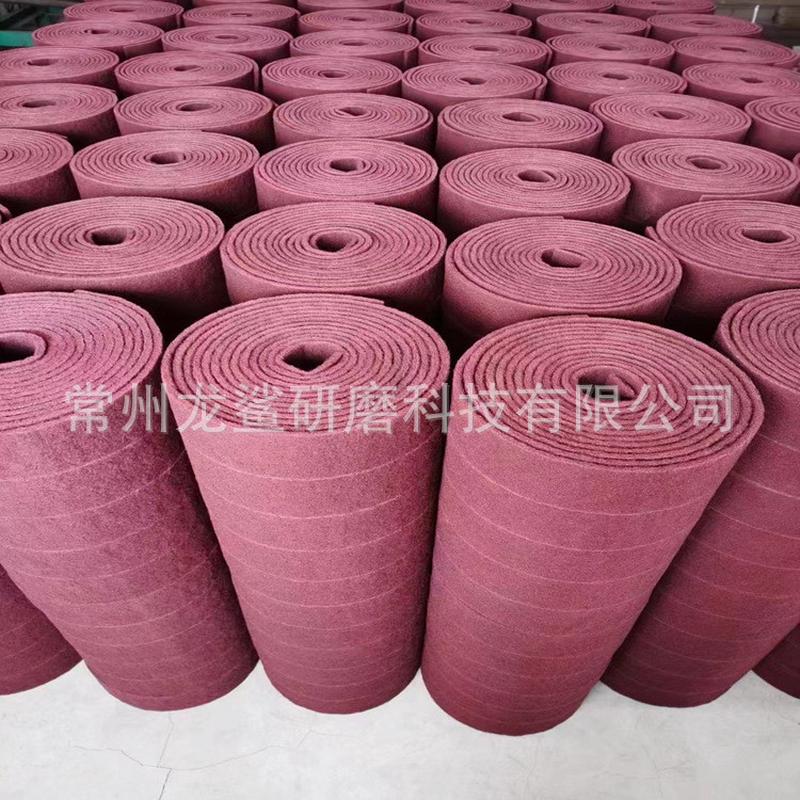 加厚金刚砂红百洁布7447家庭清洁擦拭锅底神器不锈钢拉丝抛光除锈