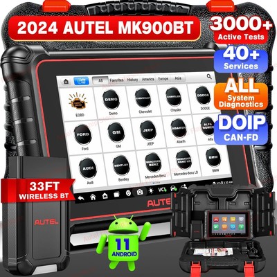 道通AUTEL MK900BT汽车全系统诊断仪ECU编码示波器检测全系统扫描