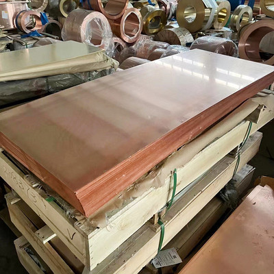 T2紫铜板黄铜板紫铜板整板零切1/2/3/4mm多规格紫铜板中铜铜