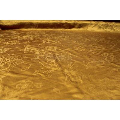 金色香云纱40布料重锻提花幅宽110cm重磅桑蚕丝面料服装姆米丝绸