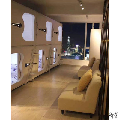 热销太空睡眠仓家用躲避舱睡眠床上下床子母床宿舍午休旅游酒店