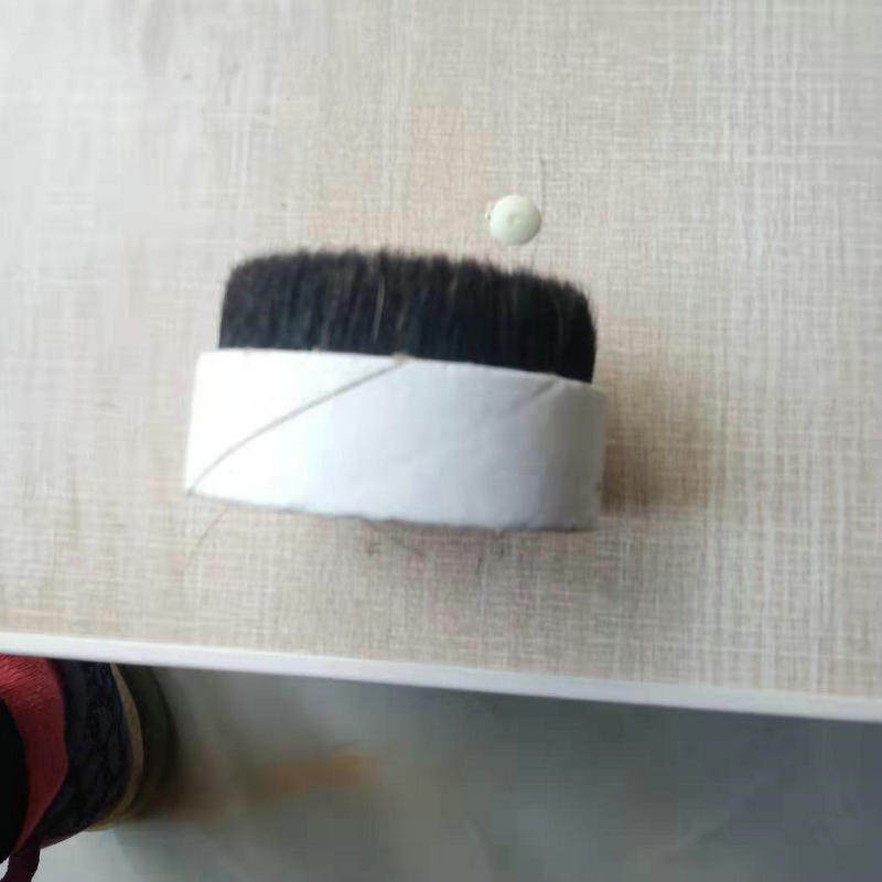 热销现货工厂38mm自然黑30分-90分动物毛猪鬃毛批发制刷毛量大从