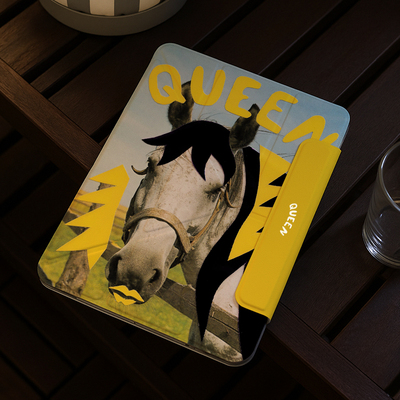 【3+Y折磁吸】马后女王ipad10保护套双面夹平板壳air7简约11代亚克力pro11休眠2025欧美mini7带笔槽vivopad5