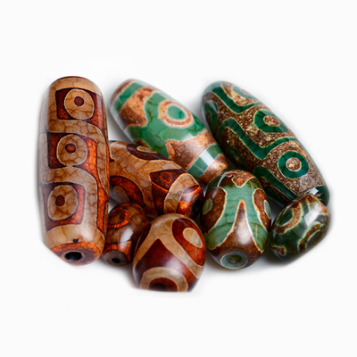 天珠星月金刚菩提手串配饰老玛瑙