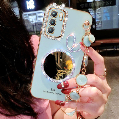 opporeno6手机壳reno6pro保护reon6por十硅胶套oppo镜头全包5G防摔opopreno65g加软壳opporeon潮女补妆镜超薄