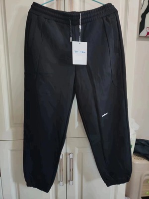 运动裤美邦男冬加绒小脚