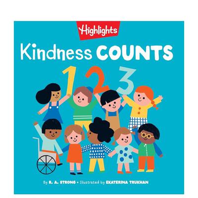 【现货】细数善意 美德教育&数字启蒙KINDNESS COUNTS 123英文进口原版儿童绘本图书人际关系3-6岁R.A. Strong