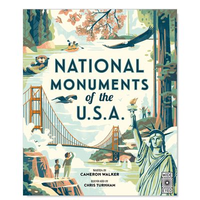 【预售】美国国家纪念碑 National Monuments of the USA英文儿童绘本原版图书进口书籍Cameron Walker;Chris Turnham