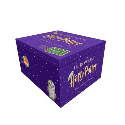 【预售】哈利波特#1-7魔法盒装 猫头鹰邮筒版Harry Potter Owl Post Box Set英文进口原版儿童图书青少年读物J.K. Rowling6-9岁