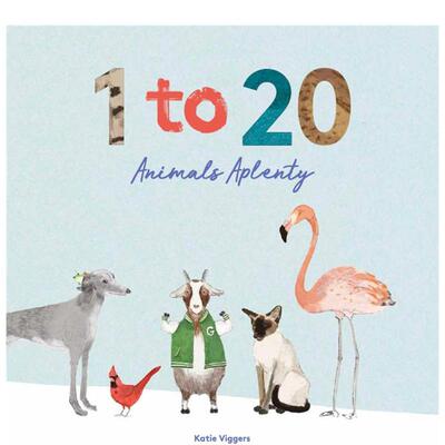 【现货】【Katie Viggers】动物从一数到十1 to 20 Animals Aplenty英文儿童图书籍进口原版Laurence King3-6岁