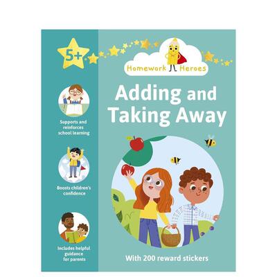 【预售】作业小能手：加减法启蒙（含200枚奖励贴纸） 【Homework Heroes】Adding and Taking Away英文进口原版儿童启蒙图书Lore