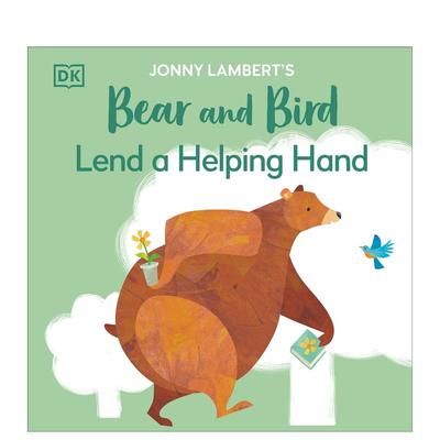 【预售】【约翰尼·兰伯特的熊和小鸟】伸出援手（平装版）Jonny Lambert's Bear and Bird: Lend a Helping Hand英文进口原版儿童