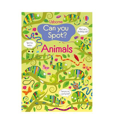 【预售】你能找到吗？动物探秘 Can you Spot? Animals 英文进口原版儿童趣味图书Kirsteen Robson3-6岁