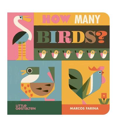 【现货】多少只鸟？How Many Birds?英文进口原版儿童图书3-6岁自然拼读Marcos Farina