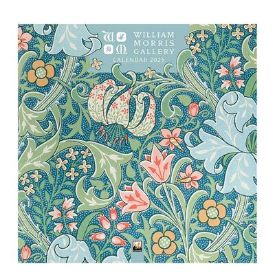 【现货】William Morris Gallery Wall Calendar 2025威廉-莫里斯画廊挂历2025 英文进口原版文创Flame Tree Studio外文正版