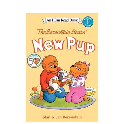 【现货】 Berenstain Bears’ New Pup, The，【粉红公主】新小狗 英文原版图书 Berenstain 儿童分阶阅读