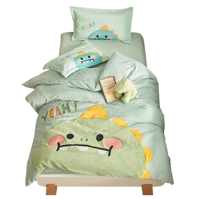 【牛奶绒加厚】儿童被套加绒保暖