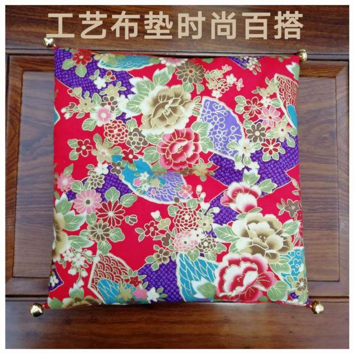 家居店铺客厅创意工艺品摆件招财猫布垫大号坐垫红垫子摆设饰品