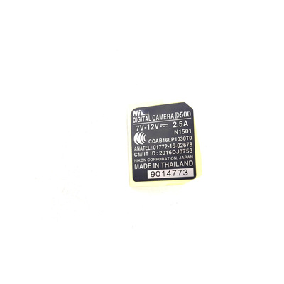 适用尼康D500 D610 D750 D810 D850 底部标签纸  机身编号纸