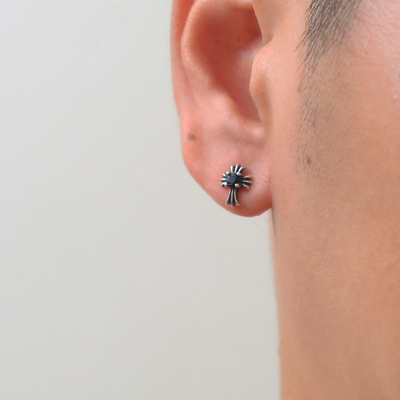 十字架耳钉女高级感气质拧螺丝