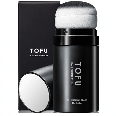 日本代购TOFU头发遮瑕粉头发粉底 隐藏白发稀疏头发遮白发20g