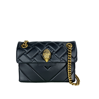 正品代购Kurt geiger鹰头小方包菱格牛皮信封单肩手提斜挎链条包