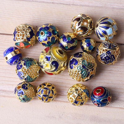 景泰蓝散珠隔珠金珠手工串珠