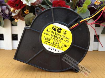 日本伺服 SFBD12H7P-102 9733 鼓风机涡轮离心风扇12V 0.65A 7.8W