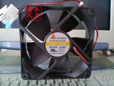 元山Y.S.TECH  12038 12CM 24V 0.36A 变频器散热风扇 FD241238HB