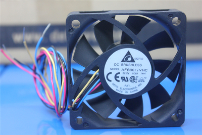 台达 AFB0612VHC 12V 0.36A 60*60 6厘米CPU 电脑PWM散热风扇