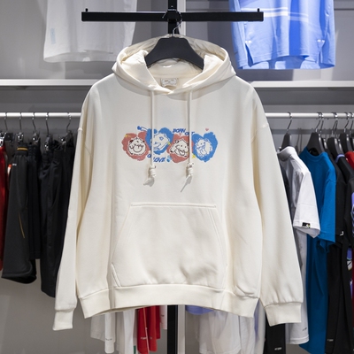 李宁男子连帽加绒保暖卫衣