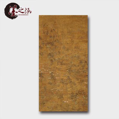 无款宫苑微喷复制国画