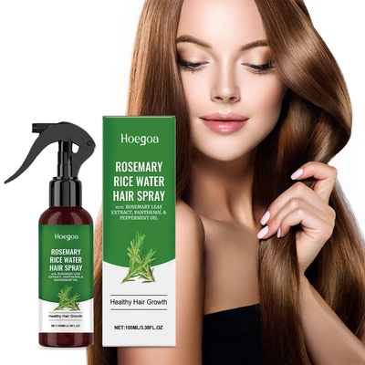 Rosemary Rice Water Hair Spray Nourishes Hair Dry Frizz Mois