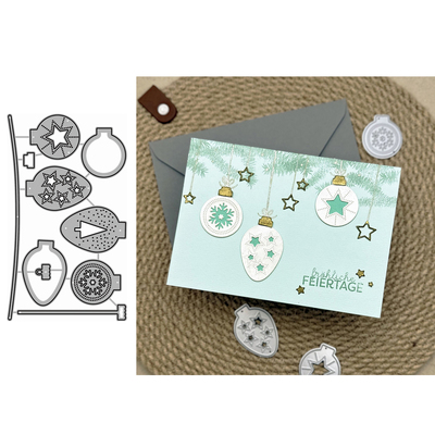 8298彩灯 切割模板DIY模具Cutting die Scrapbook手账贺卡制作