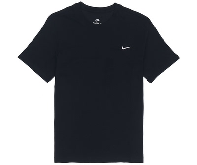 Nike Sportswear 纯色刺绣Logo微标圆领休闲短袖T恤 BV0508-010