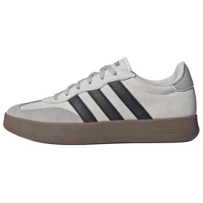 adidas BARREDA 休闲系低帮 板鞋 男女同款 灰色JQ4234