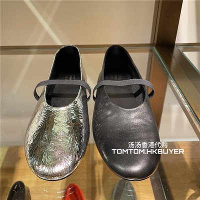 香港正品代购 PEDDER RED 25秋冬 金属感简洁圆头平底鞋单鞋