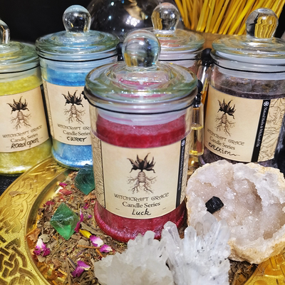 Witchcraft Grace 幸运独家配方手工香薰蜡烛附珍贵材料