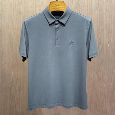 Satchi沙驰专柜正品春夏季新款休闲商务翻领短袖T恤88PBA3207012