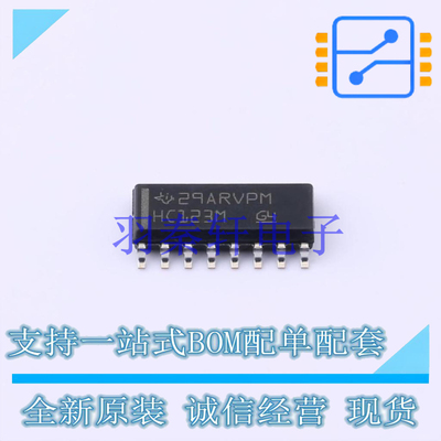 单稳态多谐振荡器 CD74HC123MT SOIC-16 TI 全新原装进口